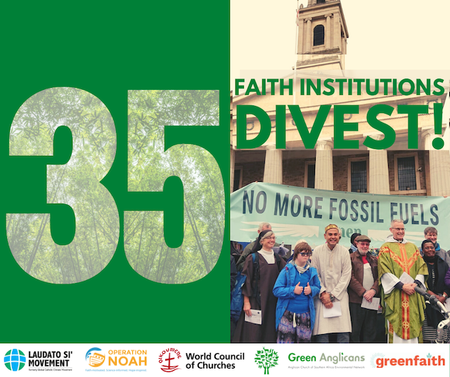 Over 35 Faith institutions announce a multi-millionaire divestment from ...